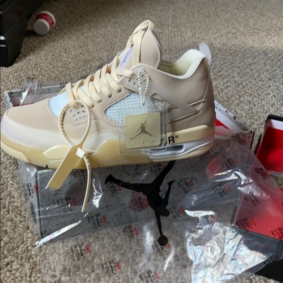 Shoes | Jordan 4s Off White Sail | Poshmark
